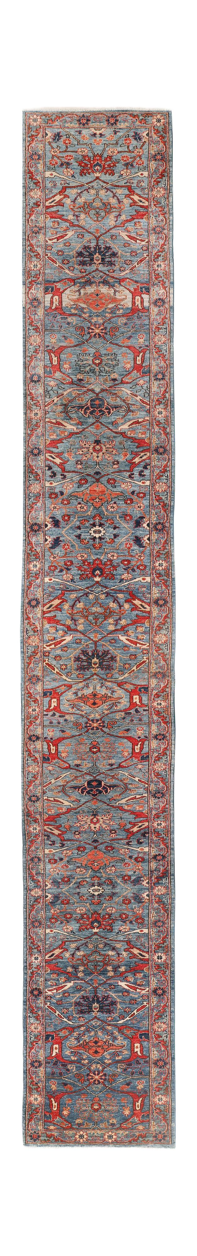 Afghan Chobi Runner Rug | Handwoven Wool | Najaf Rugs