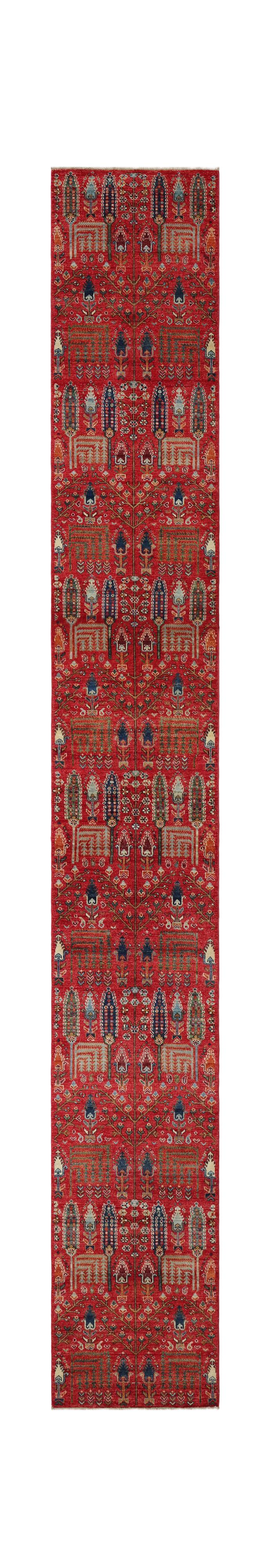 Afghan Chobi Runner | Tree of Life Design | Najaf Rugs