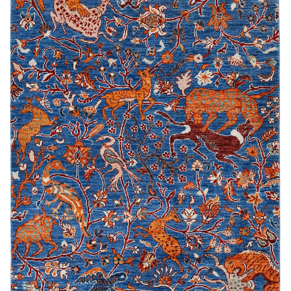 Handmade Afghan Chobi Hunting Rug | 184 x 121 cm | 6'1" x 4' – Najaf Rugs