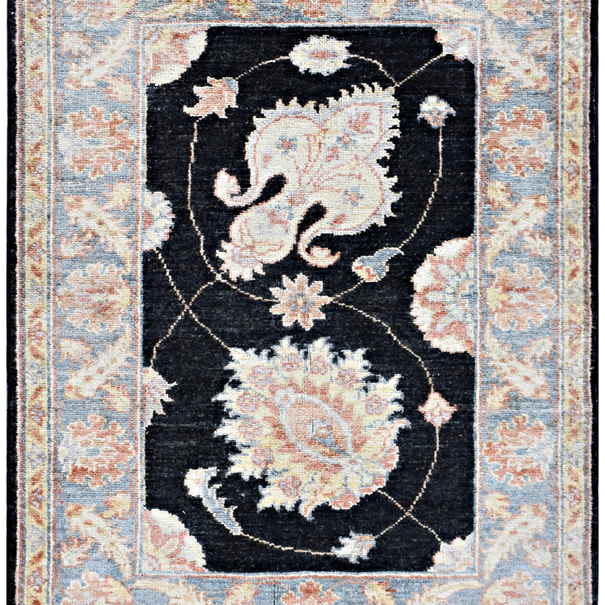 Handmade Mini Afghan Chobi Rug | 94 x 66 cm | 3'1" x 2'3" – Najaf Rugs