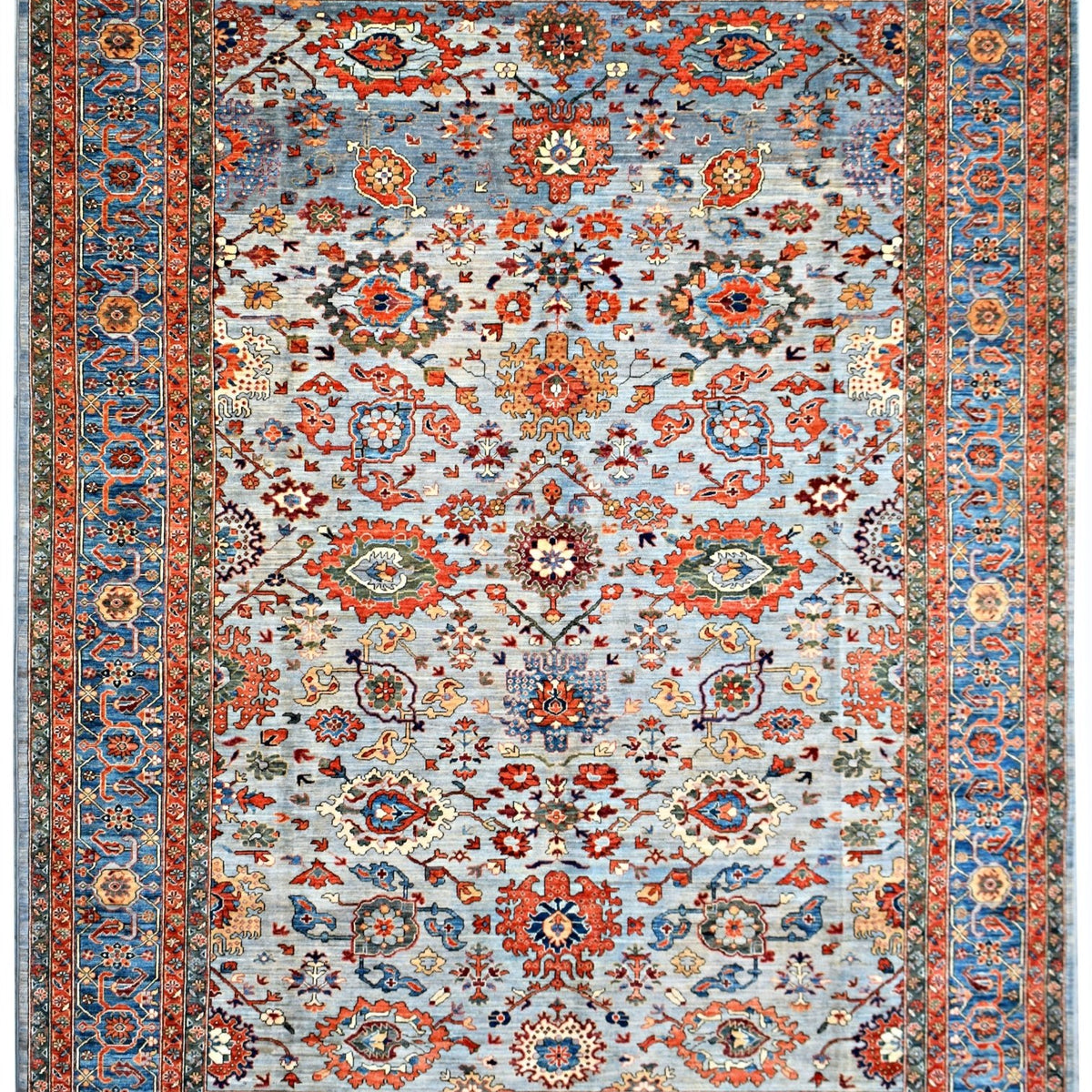 Handmade Traditional Afghan Chobi Rug | 420 x 304 cm | 13'10" x 10 ...