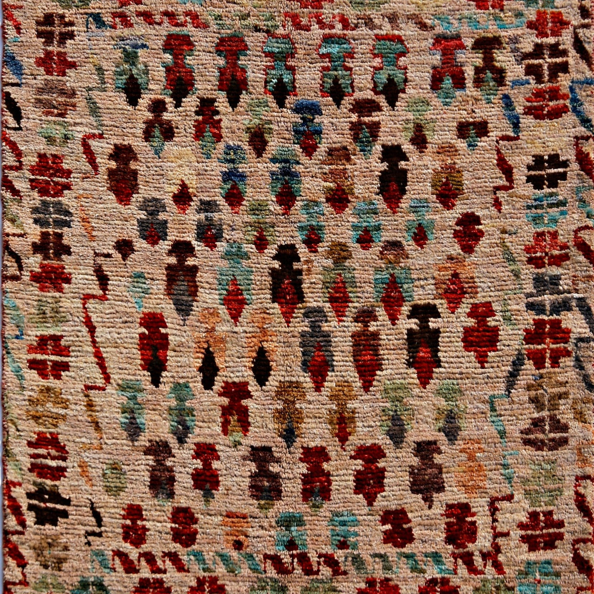 Handmade Tribal Afghan Rug | 110 x 96 cm | 3'8" x 3'2" – Najaf Rugs