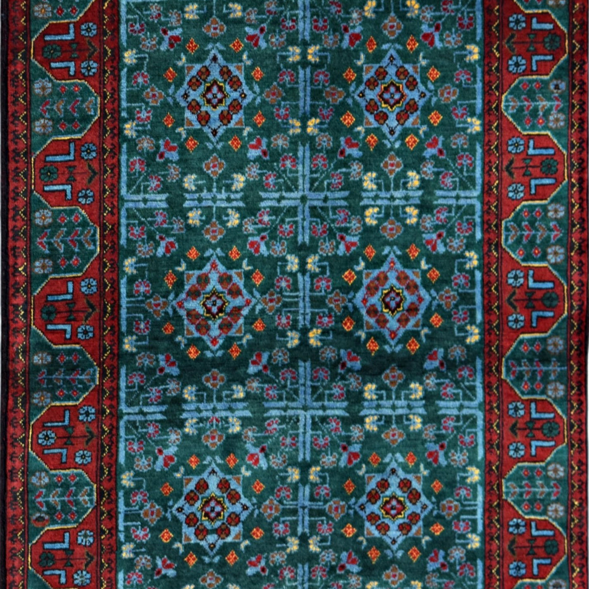Handmade Tribal Afghan Berber Rug | 147 x 106 cm | 4'10" x 3'6" – Najaf ...