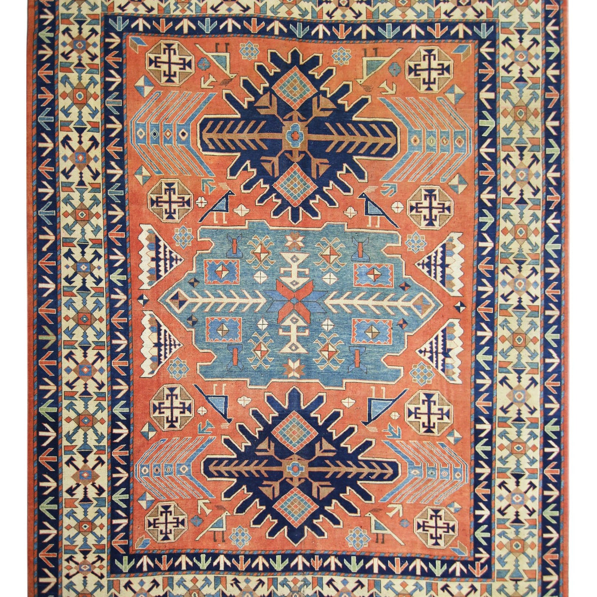 Handmade Vintage Caucasian Kazakh Rug – Najaf Rugs