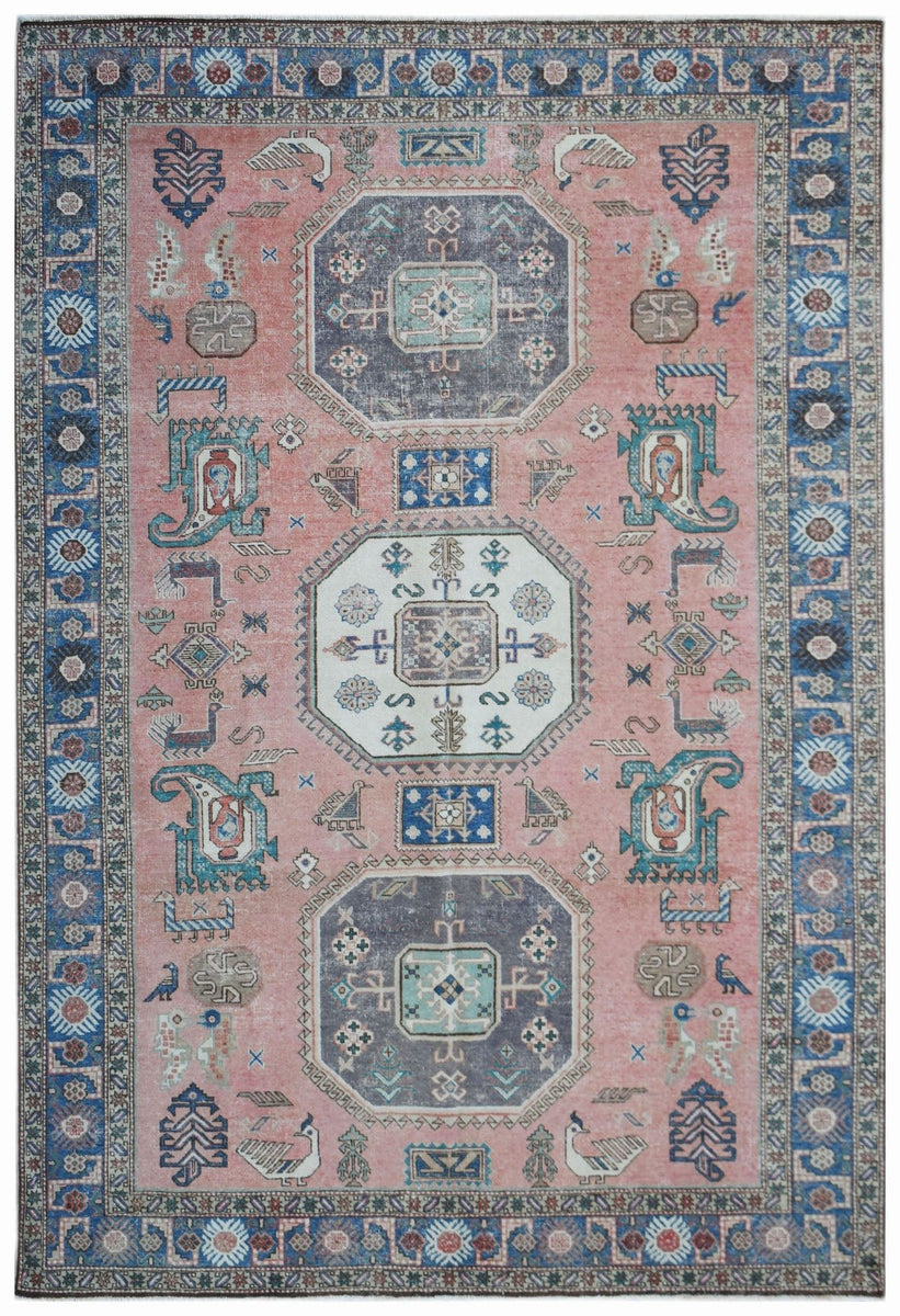 Handmade Vintage Caucasian Kazakh Rug – Najaf Rugs