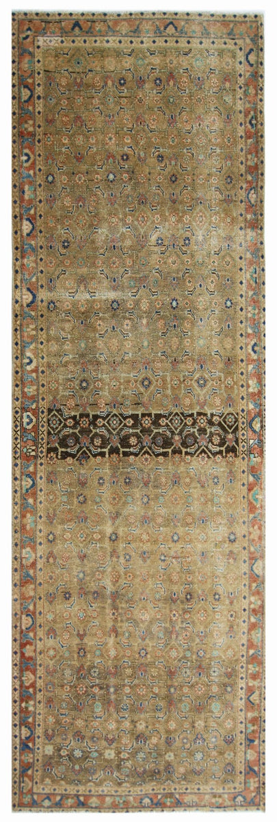 Handmade Vintage Persian Hallway Runner | 301 x 97 cm | 9'11" x 3'2 ...