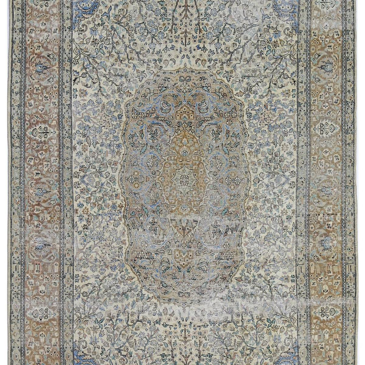 Handmade Vintage Persian Rug | 251 x 155 cm | 8'3" x 5'1" – Najaf Rugs