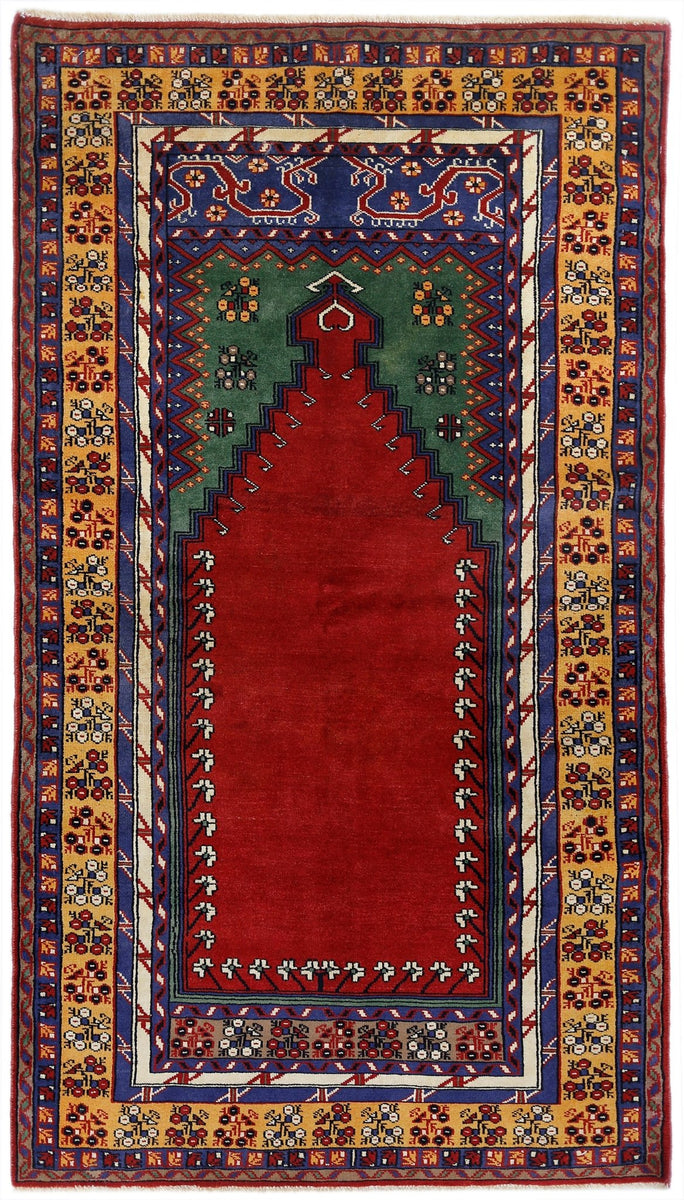 Handmade Vintage Prayer Rug – Najaf Rugs