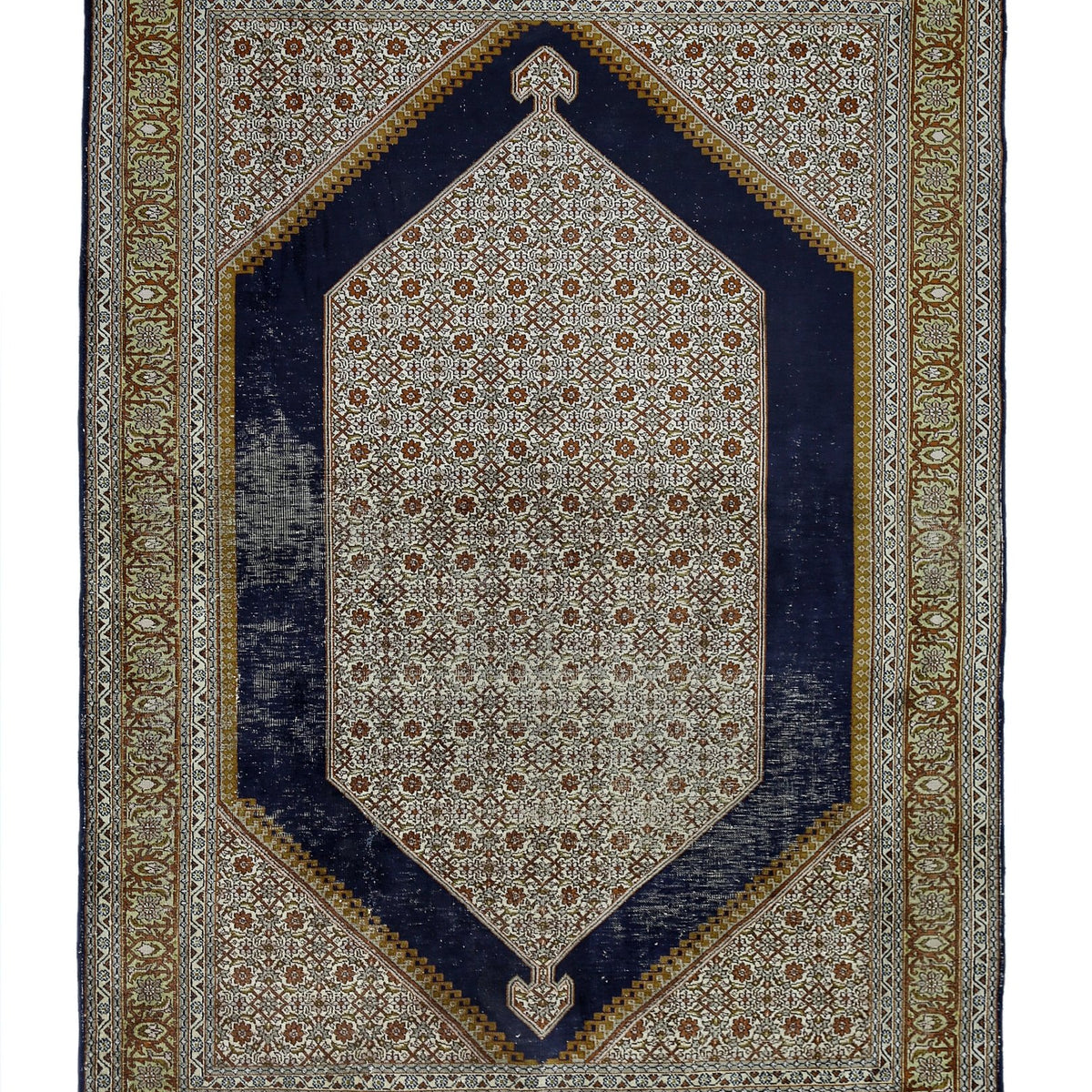 Handmade Vintage Silk Kashmiri Rug – Najaf Rugs